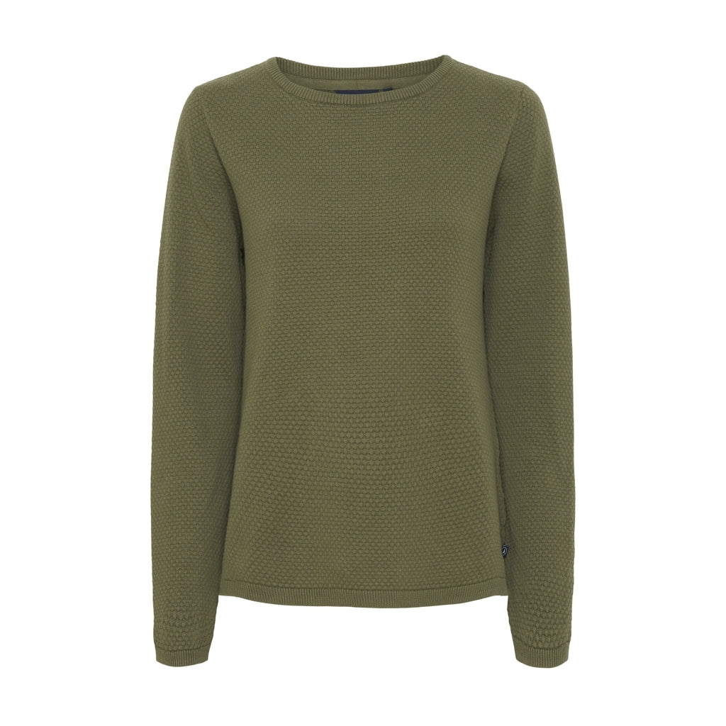 Frida Bubble Knit - Army Grøn – sea-ranch.eu
